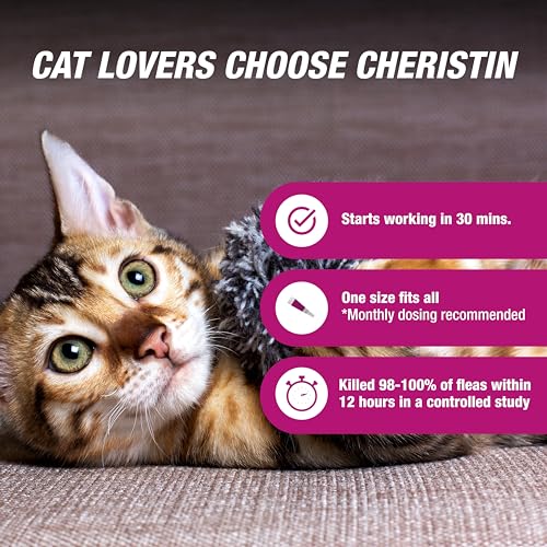 Cheristin Cat Cheristin Cat Flea Treatment & Prevention for Cats | 1 Topical Dose Provides Up to 6 Weeks of Coverage | 1 ct.