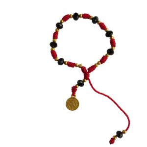 Red Thread with Cristal Beads Saint Benedict Bracelet Pulsera De San Benito