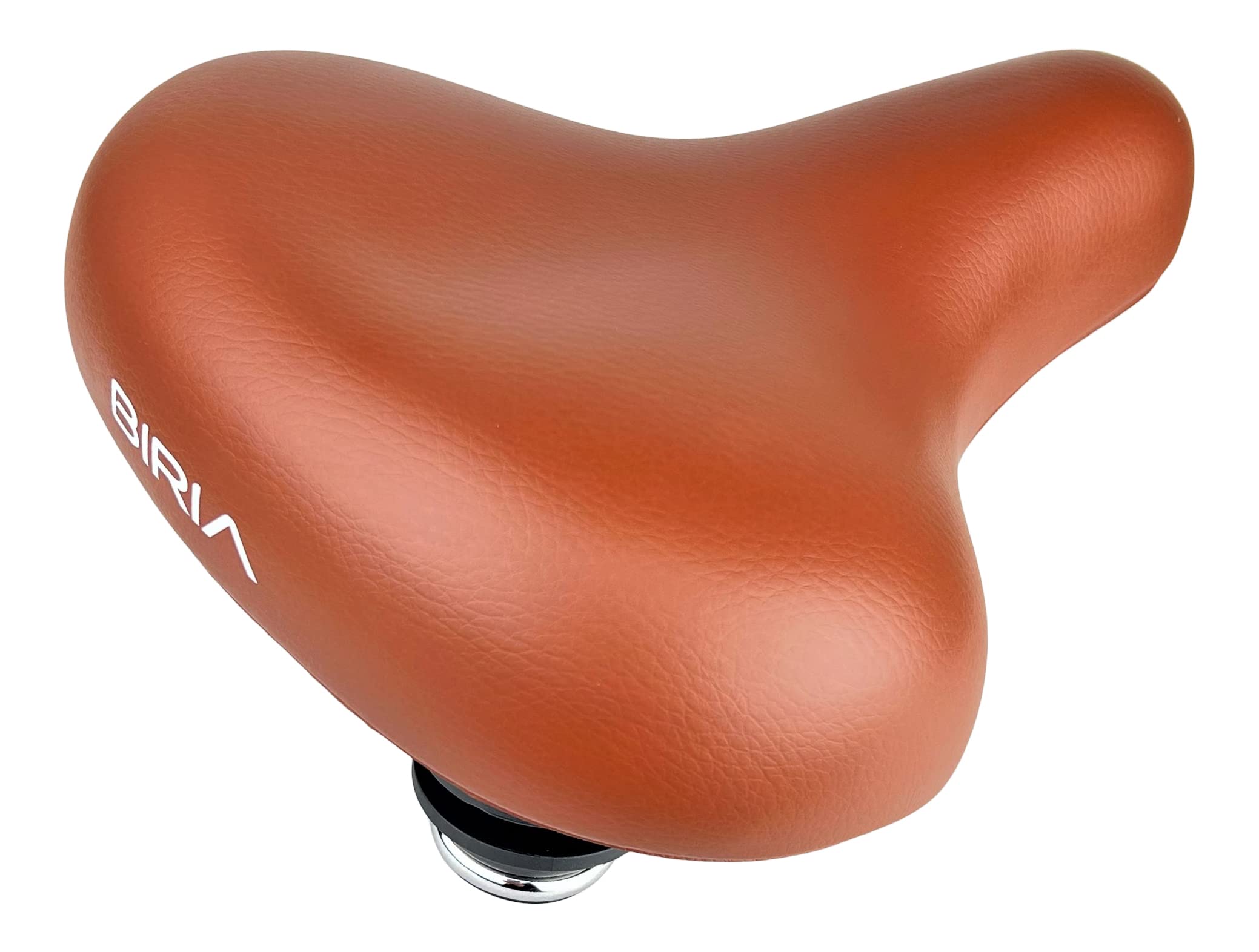 BIRIA Seat, City Bike Saddle Plush for Women and Men Cruiser, with elastomer, Brown Made