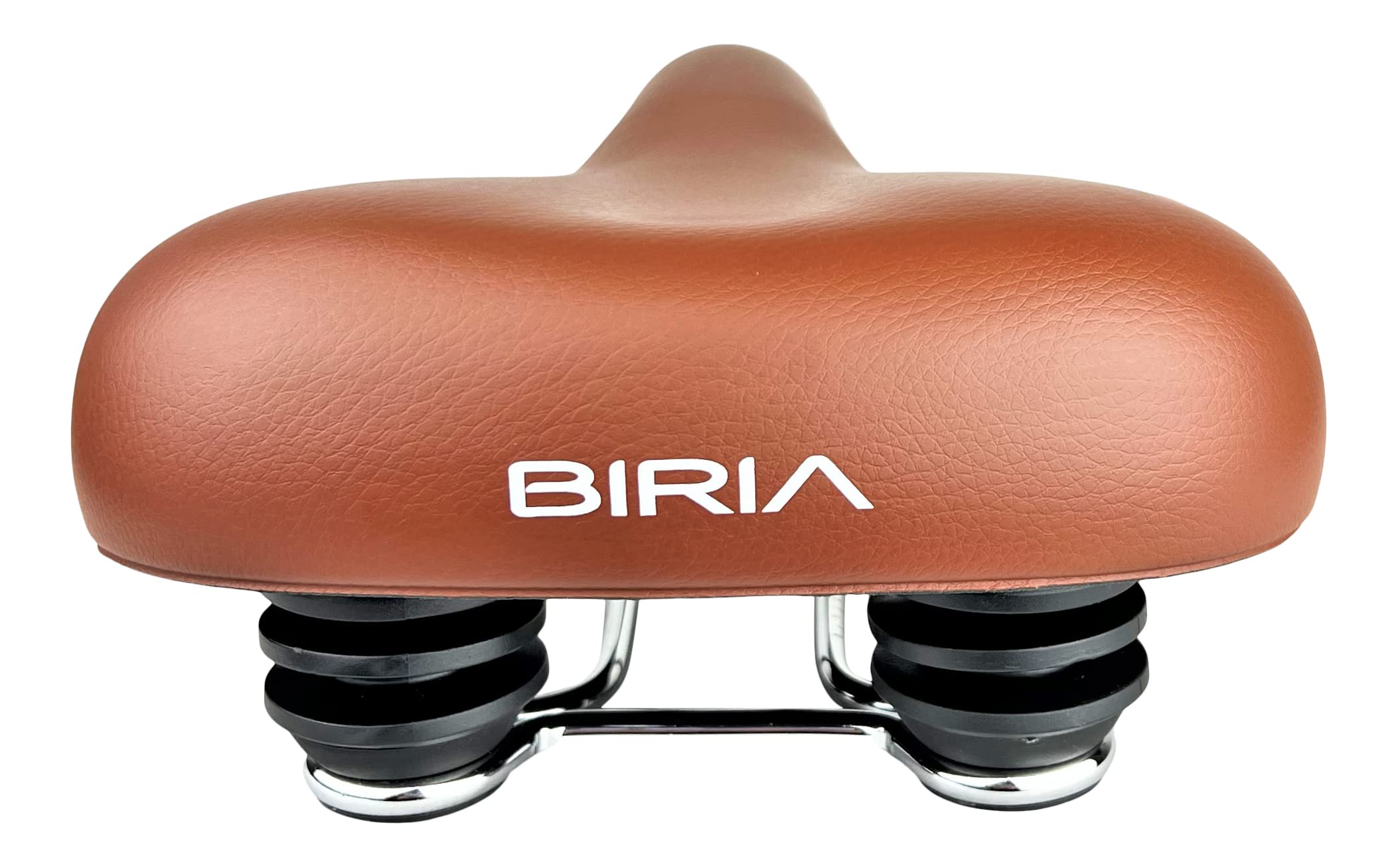 BIRIA Seat, City Bike Saddle Plush for Women and Men Cruiser, with elastomer, Brown Made