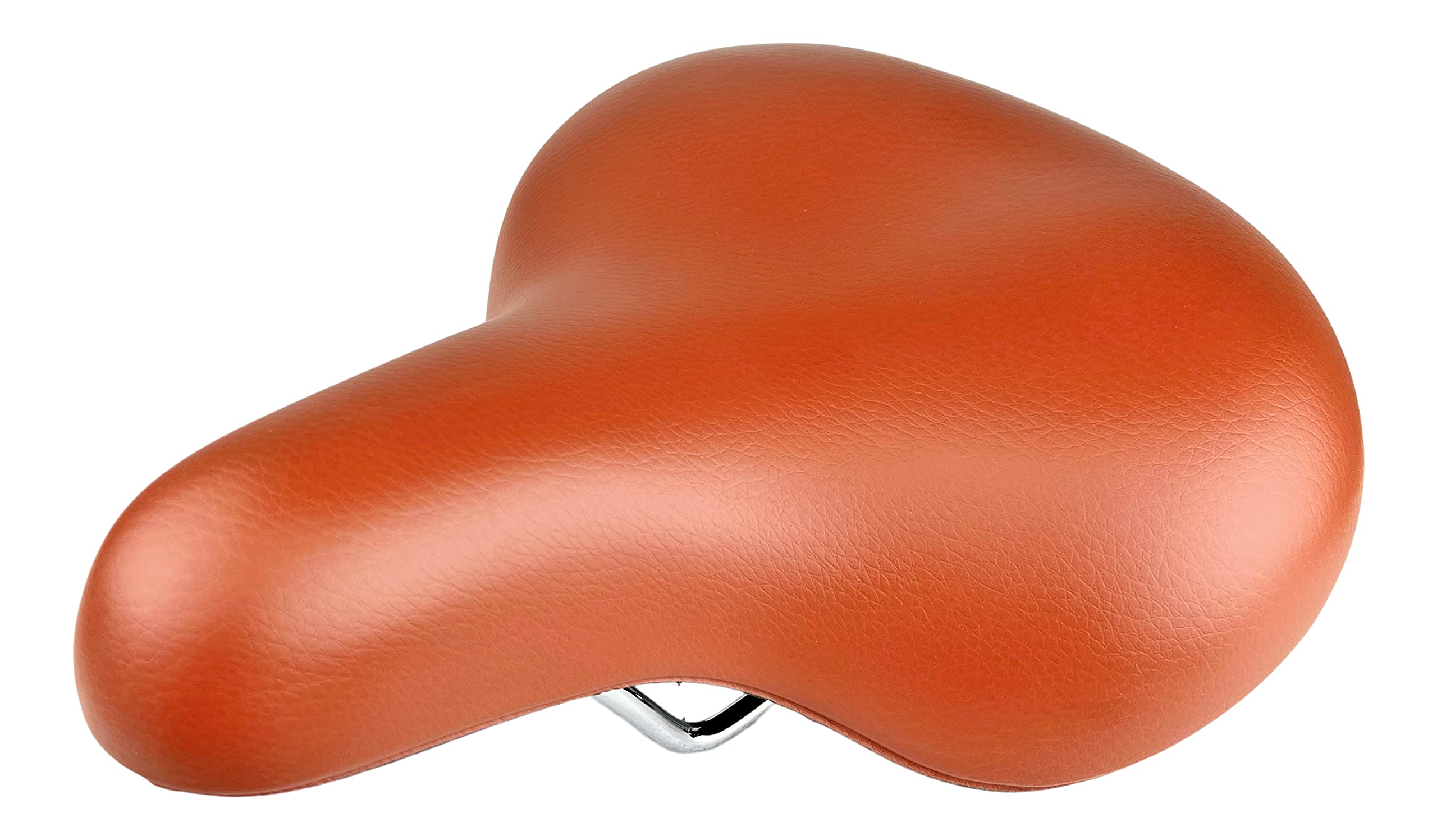 BIRIA Seat, City Bike Saddle Plush for Women and Men Cruiser, with elastomer, Brown Made