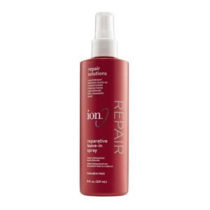 ion reparative leave in spray, lightweight, improves elasticity, conditioning, strengthening