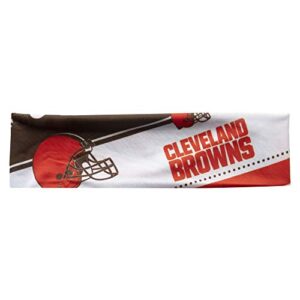 littlearth unisex-adult nfl cleveland browns 1 stretch headband, team color, one size