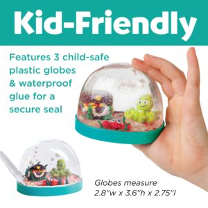 Creativity for Kids Make Your Own Under the Sea Water Globes - Make 3 DIY Snow Globes, Arts and Crafts for Boys and Girls, Kids Activities and Birthday Gifts for Ages 6-8+