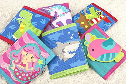 Stephen Joseph Kids' Unisex Toddler Wallet,Polyester, Spacious, Rainbow