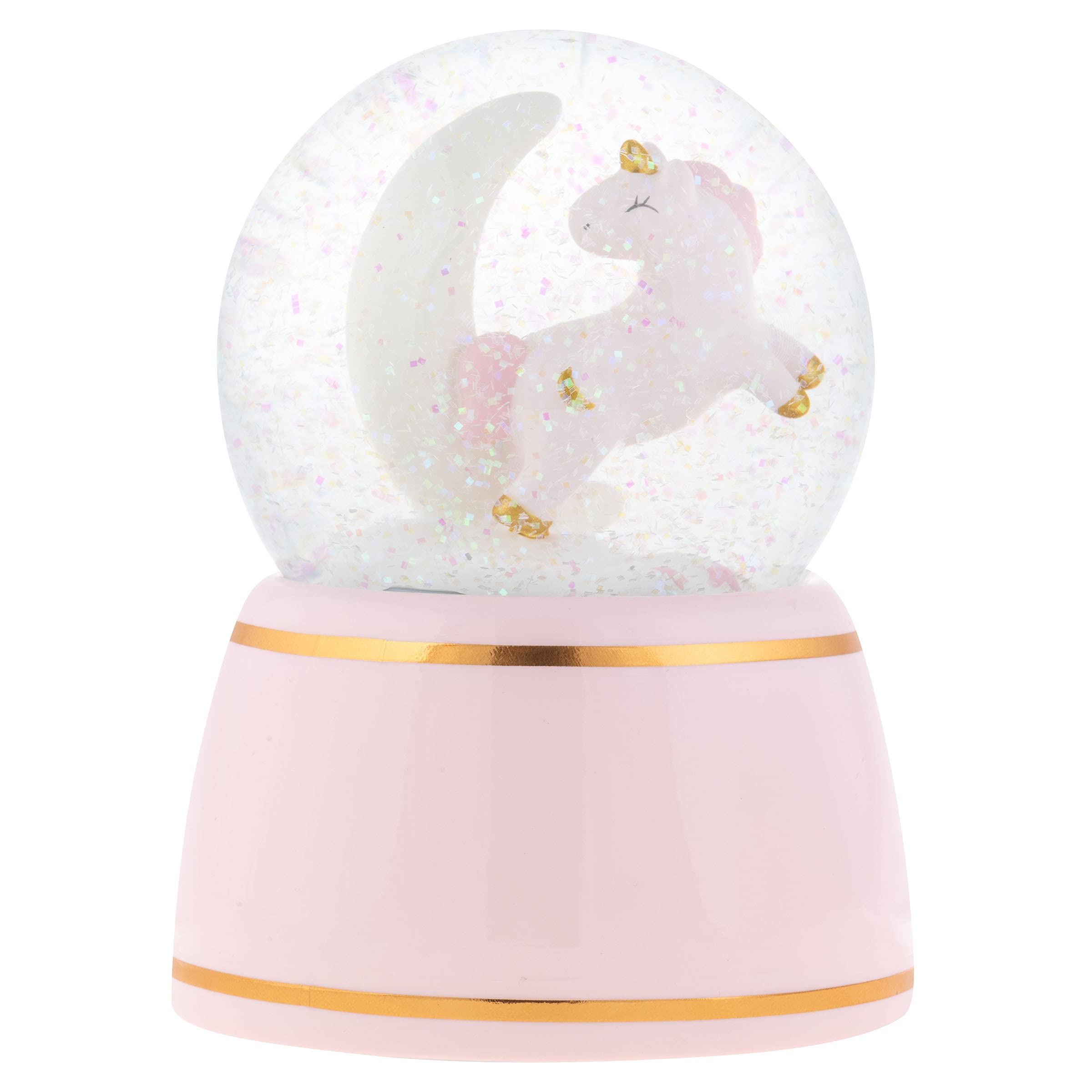 Stephen Joseph, Unicorn Snow Globe, Blows Shimmer and Lights Up, Nursery, Birthday, Kids Snow Globe