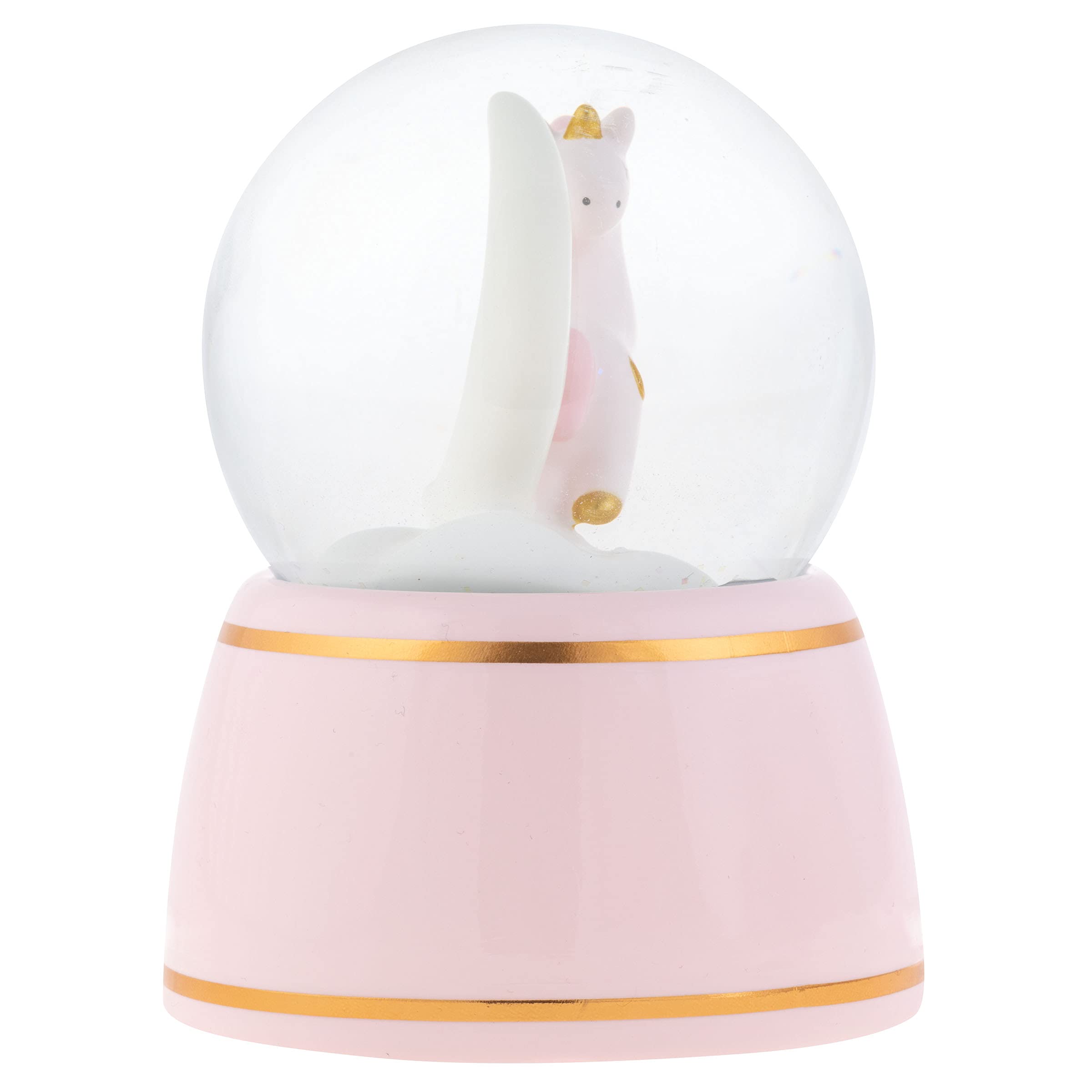 Stephen Joseph, Unicorn Snow Globe, Blows Shimmer and Lights Up, Nursery, Birthday, Kids Snow Globe