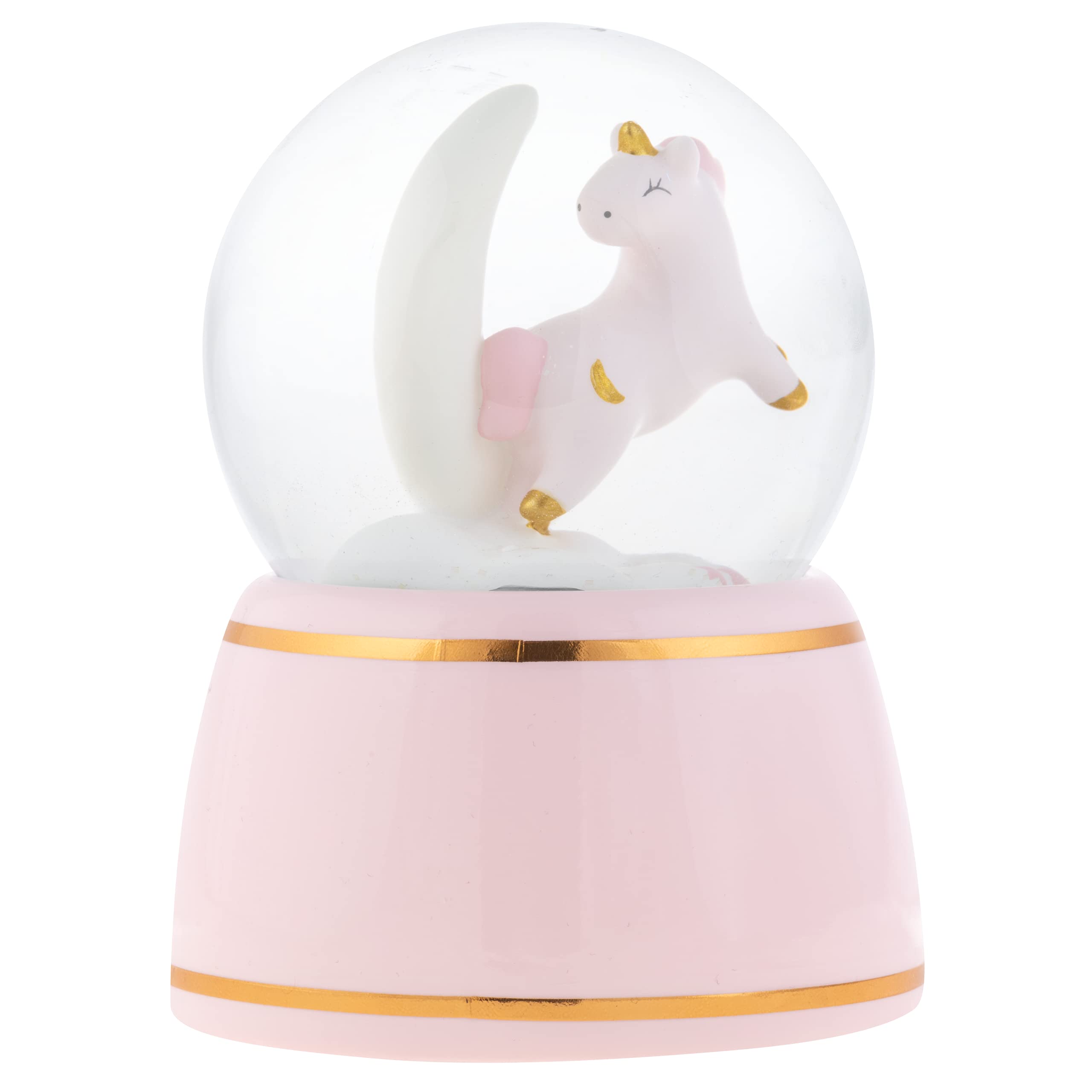 Stephen Joseph, Unicorn Snow Globe, Blows Shimmer and Lights Up, Nursery, Birthday, Kids Snow Globe