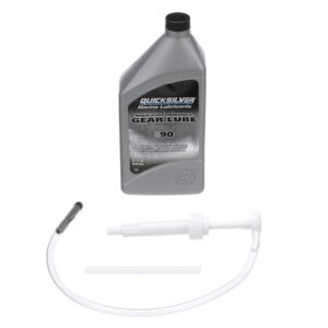 mercury quicksilver 32oz high performance gear lube &ポンプキット: fits most outboards sterndrives outdrives lower単位