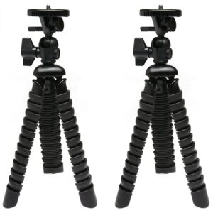 vivitar large rubbarized spider tripod, extends 12 inches and rotates 360 degrees, viv-sp-12-blk , black