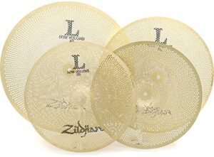 zildjian l80 low volume lv468 box set - 14 inches hi-hats, 16 inches crash, 18 inches crash ride