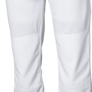 Rawlings Boys Solid Youth Semi-Relaxed Pants, X-Large, White, White, X-Large US