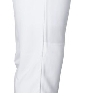 Rawlings Boys Solid Youth Semi-Relaxed Pants, X-Large, White, White, X-Large US