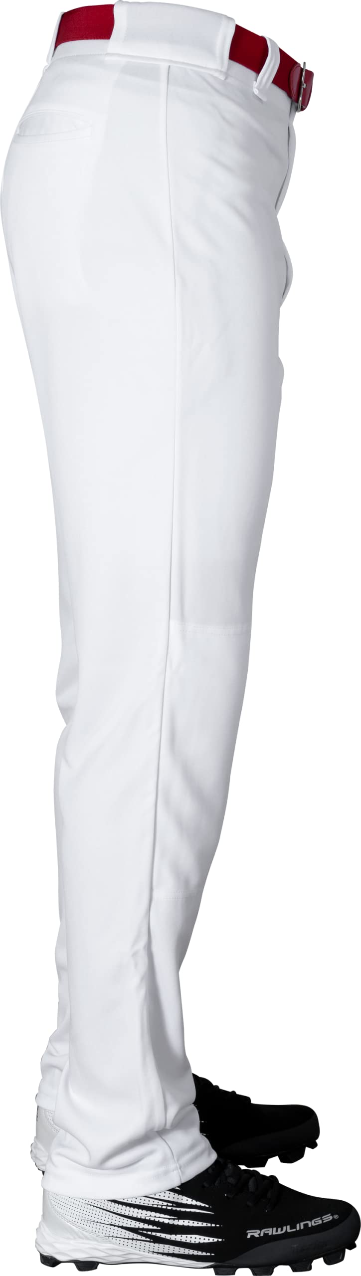 Rawlings Boys Solid Youth Semi-Relaxed Pants, X-Large, White, White, X-Large US