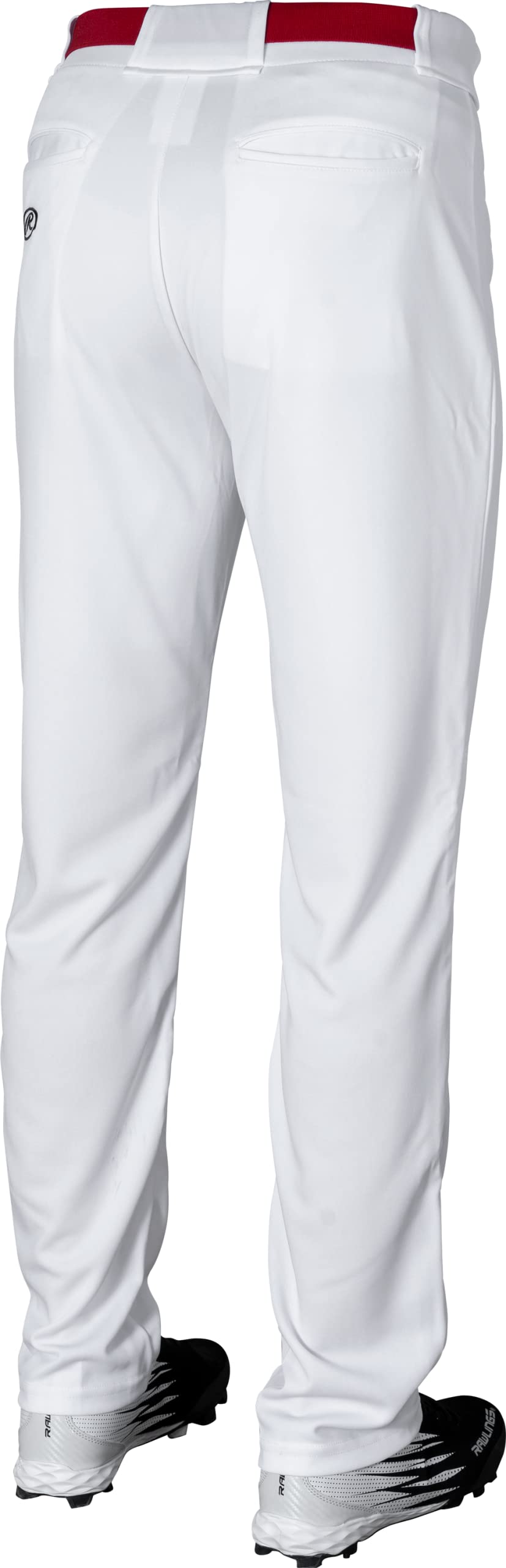 Rawlings Boys Solid Youth Semi-Relaxed Pants, X-Large, White, White, X-Large US