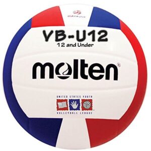 molten lightweight youth volleyball - red/white/blue