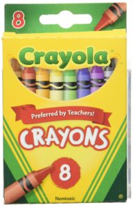 crayola crayons, 8 count (case of 48)