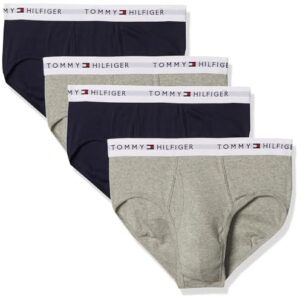 Tommy Hilfiger Men's 4-Pack Cotton Brief, Multi, Large