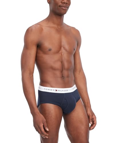 Tommy Hilfiger Men's 4-Pack Cotton Brief, Multi, Large