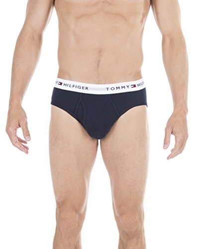 Tommy Hilfiger Men's 4-Pack Cotton Brief, Multi, Large