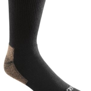 Fox River Value Medium-Weight Work Crew Socks (3 Pair Pack), Black, Large