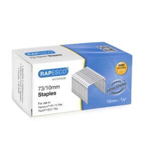 rapesco 1260 73/10mm galvanised staples, pack of 2000