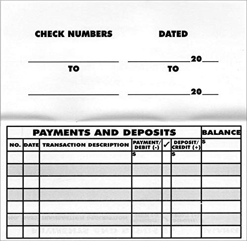 10 Large Print Low Vision Checkbook Transaction Registers White