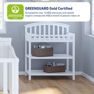 Graco Changing Table with Water-Resistant Changing Pad (Espresso) – GREENGUARD Gold Certified, Multi Storage Nursery Changing Table for Infants and Babies