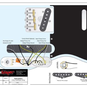 ToneShaper Guitar Wiring Kit, For Fender Telecaster, SS3 (4-Way ToneShaper Wiring)