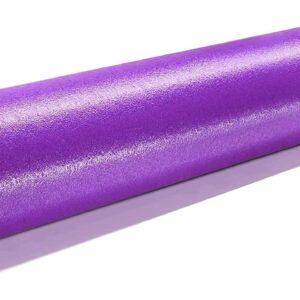 Yes4All Premium Soft-Density Round PE Foam Roller for Pilates, Yoga, Stretching, Balance & Core Exercises - 18 inch Purple