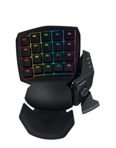 razer orbweaver chroma gaming keypad: mechanical key switches - 30 programmable keys - customizable chroma rgb lighting - programmable macros - classic black