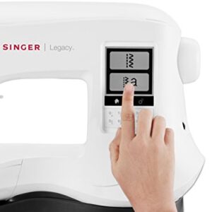 SINGER | Legacy SE300 Embroidery Machine with 200 Built-In Embroideries, LCD Touch Screen, & 250 Built-In Stitches - Sewing Made Easy