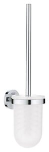 grohe 40374001 essentials toilet brush set, starlight chrome