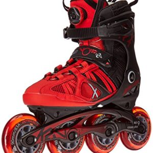 K2 Skate Men's Vo2 90 Boa Inline Skates, Red/Black, 5