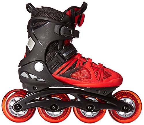 K2 Skate Men's Vo2 90 Boa Inline Skates, Red/Black, 5