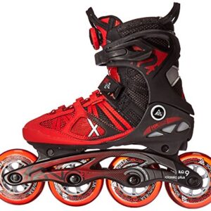 K2 Skate Men's Vo2 90 Boa Inline Skates, Red/Black, 5