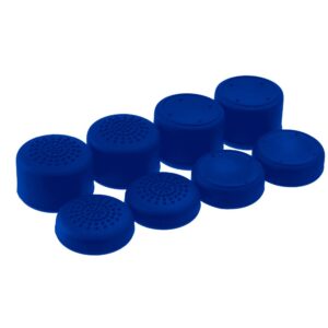 aceshot thumb grips (8pc) for xbox one (series x, s) & steamdeck by foamy lizard – sweat free 100% silicone precision raised antislip rubber analog stick grips for xbox one controller (8 grips) blue