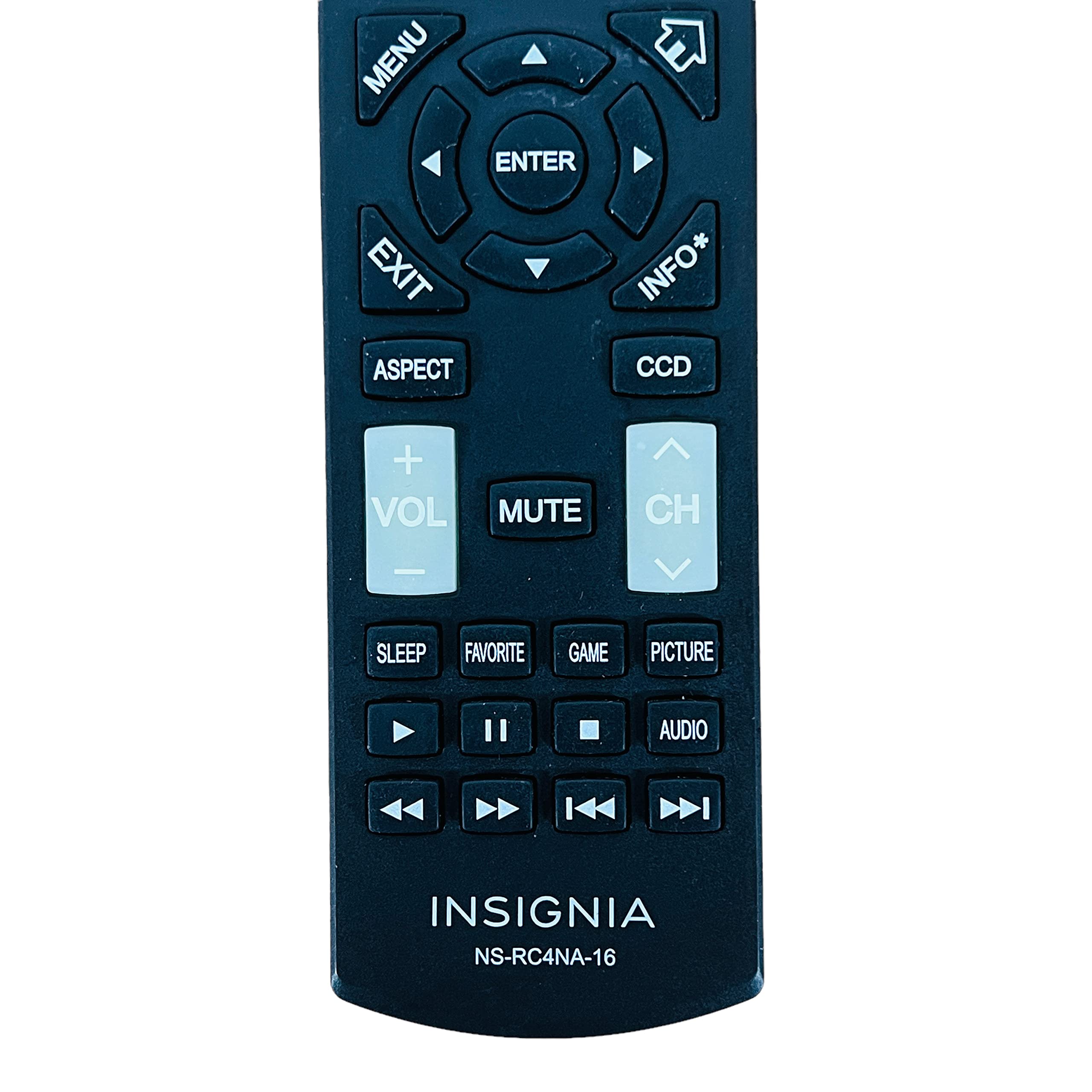 Insignia Tv Remote Control Insignia Ns-rc4na-16 Nsrc4na16 LED Tv Remote Control for Ns-55d420na16 Ns-60e440na16 Ns-60e440mx16 Ns-28dd220na16 Ns-24d420na16