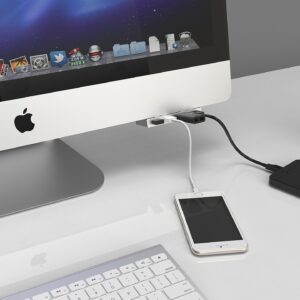 SABRENT Premium 4 Port Aluminum USB 3.0 Hub for iMac Slim Unibody (HB-IMCU)