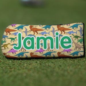 personalized dinosaurs blade putter cover