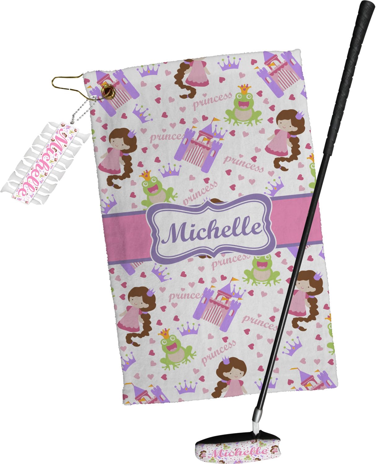 Personalized Princess Print Blade Putter Cover