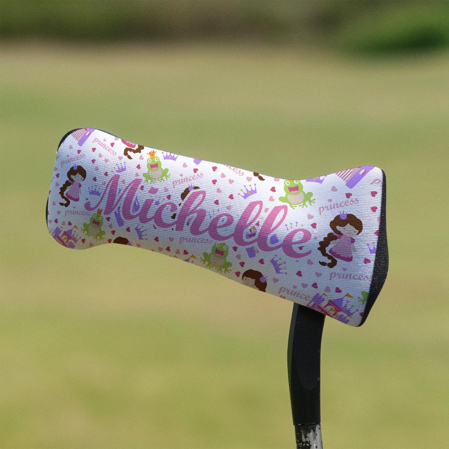 Personalized Princess Print Blade Putter Cover