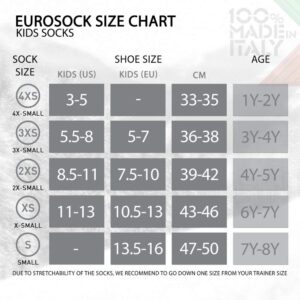 Eurosock Junior Supreme Socks, Anthracite, XXXX-Small