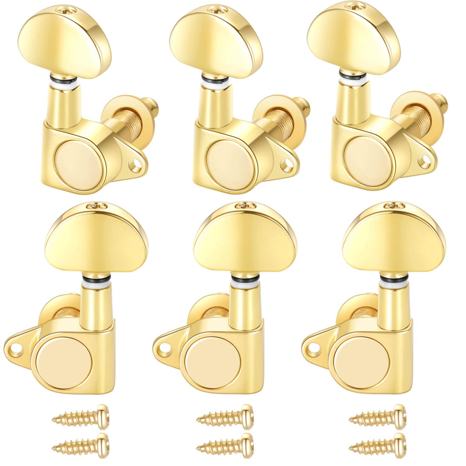 Gusnilo Guitar Tuner Pegs 1set 3l3r Grover-style Guitar Tuner Grover Tuners Head Gold