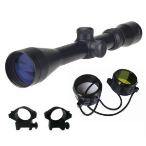 chinoook 3-9x40 hunting rifle scope sight optics r4 reticle crosshair + free mount