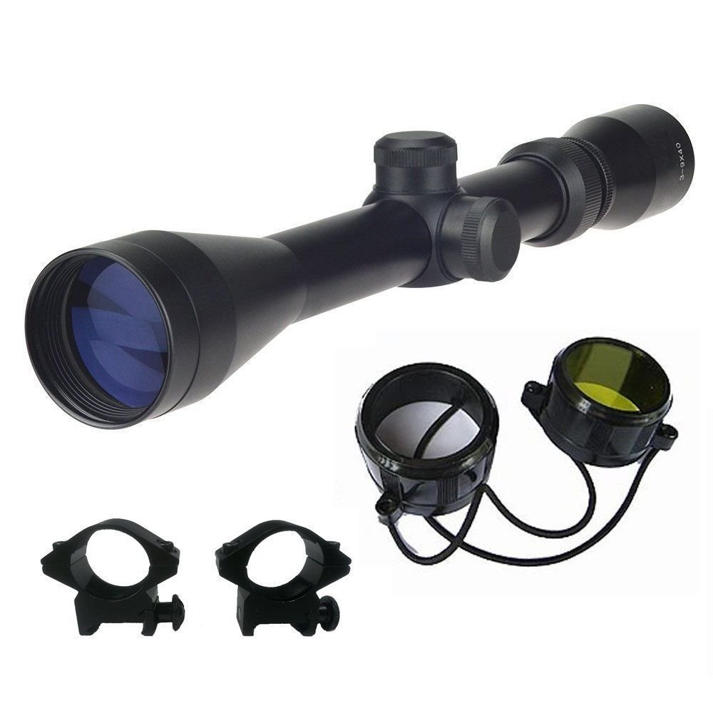 Chinoook 3-9X40 Hunting Rifle Scope Sight Optics R4 Reticle Crosshair + Free Mount