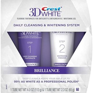 Crest Brilliance Daily Cleasning Toothpaste And Whitening Gel System - 4 Oz