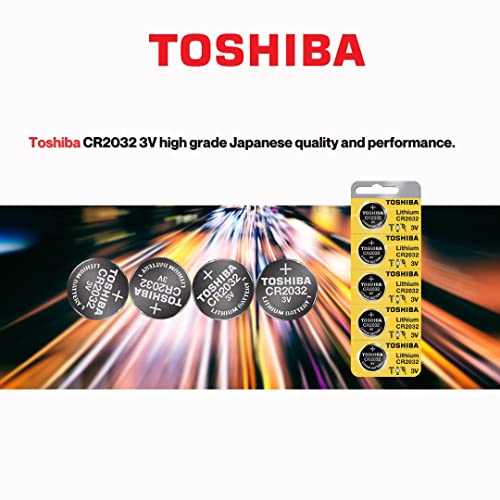 TOSHIBA CR2032 3 Volt Lithium Coin Battery (20 Batteries)