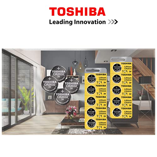 TOSHIBA CR2032 3 Volt Lithium Coin Battery (20 Batteries)