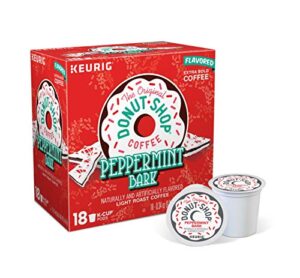 the original donut shop peppermint bark k-cups by donut shop classics (18 count)